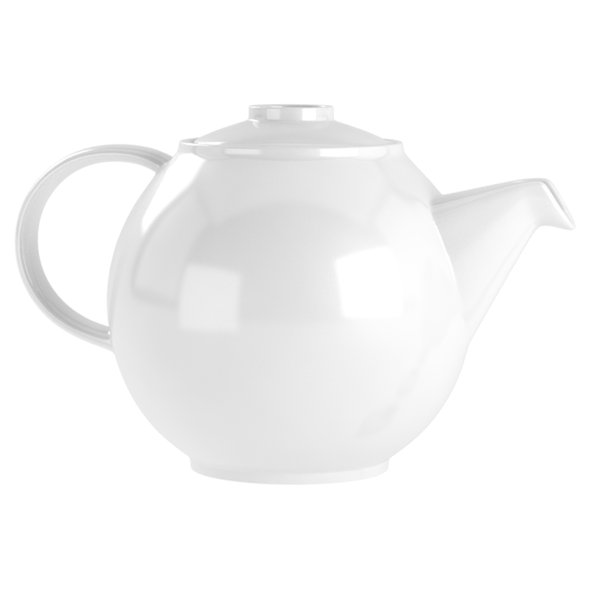 Fine Bone China White Teapot | TEALEAVES